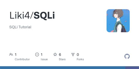 GitHub Liki SQLi SQLi Tutorial