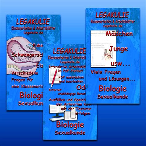 Sexualkunde Klassenarbeit Unterrichtsmaterial