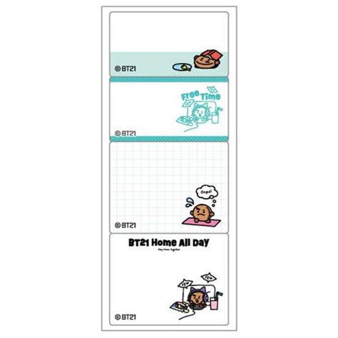 BT21 スケジュールメモふせん 3 SHOOKY商品情報株式会社エンスカイ