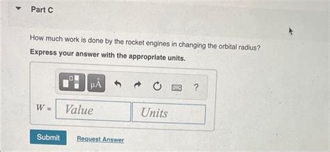 Solved A A Rocket With Mass 7 00x103 Kg Is In A Circular