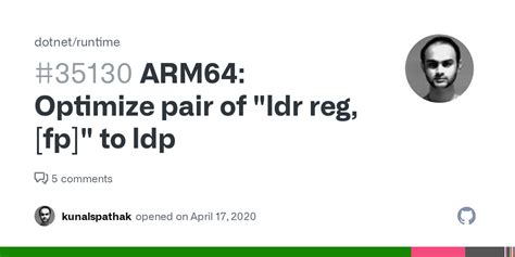 ARM64 Optimize Pair Of Ldr Reg Fp To Ldp Issue 35130 Dotnet