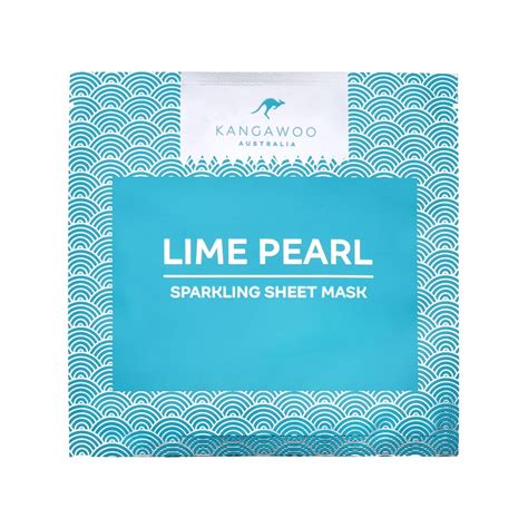 Тканевая маска для лица Kangawoo Lime Pearl sparkling sheet mask | отзывы