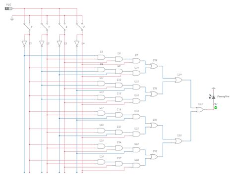216 Unsimplified Logic Circuit Multisim Live