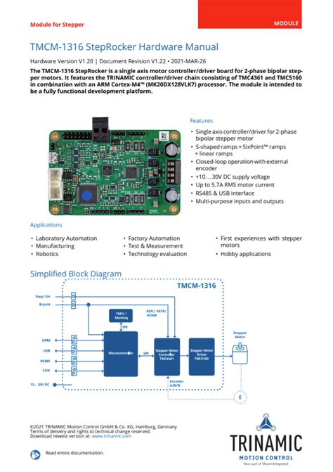 tmcm 1316 excelpoint