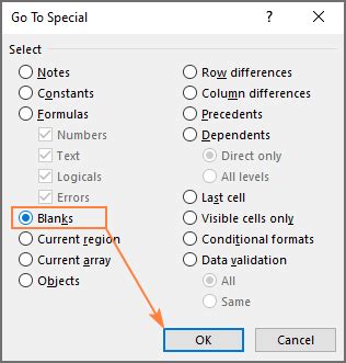 How To Select And Highlight Blank Cells In Excel