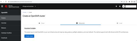 Deployment Of An Openshift Cluster Using The Assisted Installer Red Hat Openshift On Vmware