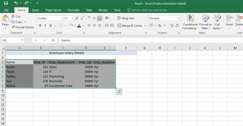 Instant Data Analysis In Advanced Excel Geeksforgeeks