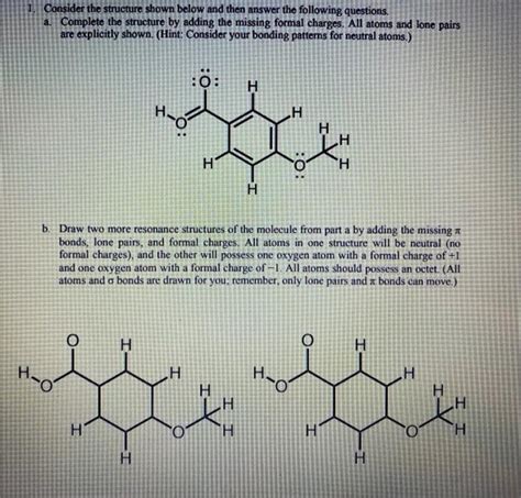 Solved Consider The Structure Shown Below And Then Answer Chegg