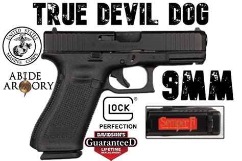 Glock 45 9mm Semper Fi Talo The One True Devil Dog Abide Armory