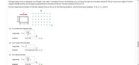 Solved The Figure Below Shows A Rectangular Coil Of Length Chegg