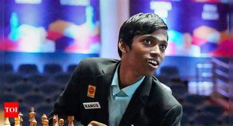 Tata Steel Chess Praggnanandhaa Takes Slender Lead Chess News Times Of India