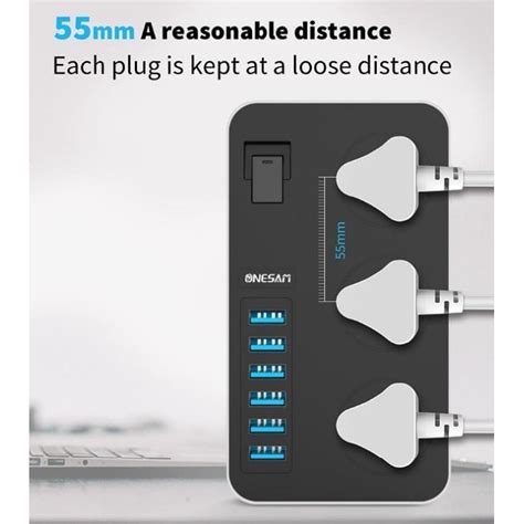 Zeus Power Strip With USB Ports Socket Power Strips Plug Universal Socket Extension Charger