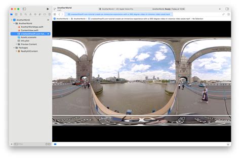Create An Immersive Experience With A 360 Degree Video In Visionos