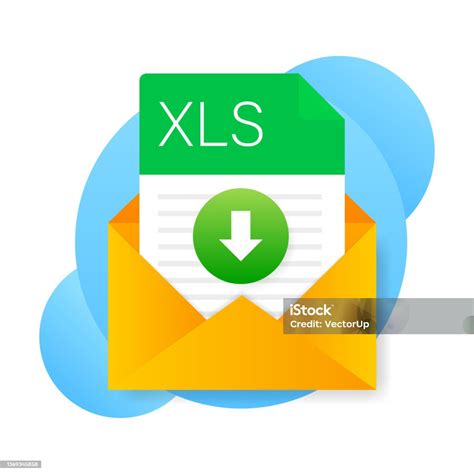 Xls 파일 아이콘입니다 스프레드시트 문서 유형입니다 현대 평면 디자인 그래픽 일러스트 벡터 Xls 아이콘 교환에 대한 스톡