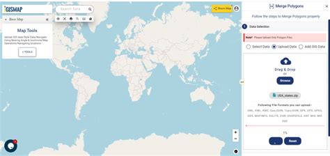 Merge Polygons Features Online Using Igismap