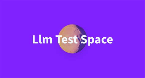 Sgovindarajanllmtestspace At Main