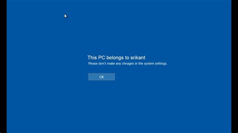 How To Set A Custom Message On Your Windows Login Screen Youtube