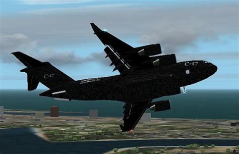 Fs2002 Fs2004 C 17 Globemaster Iii Black Sparkles Fs2002 Aircraft