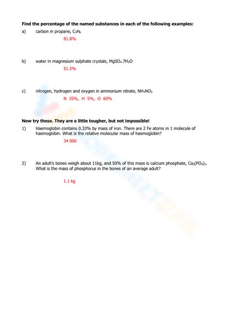 Isotope Worksheet