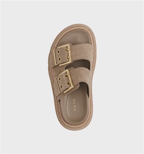 Alias Mae Velora Slide Natural Suede Birdie Blue