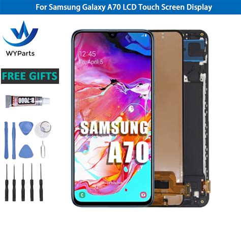 อะไหล่หน้าจอสัมผัส Lcd ดิจิไทเซอร์ Oled 100 สําหรับ Samsung Galaxy A70