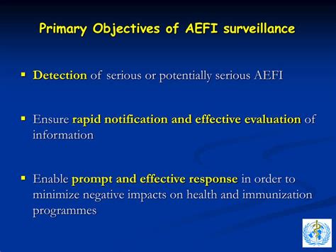 Ppt Overview Of Aefi Surveillance And Response Guidelines Powerpoint Presentation Id 3142717