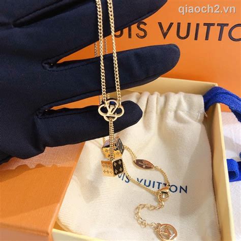 [spots] Lv Fashion Necklace Four Leaf Clover Dice Letter Logo Chain