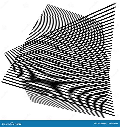 3D Moire Grid Mesh Tilted Skew Intersecting Lines Pattern Vector