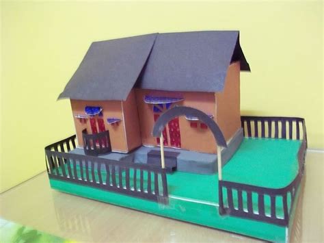 Simple House Origami Paper Model