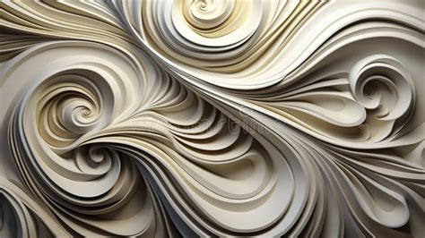 A Visually Captivating Background Features 3d Abstract Waves Stock Illustration Illustration