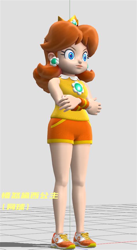 Mmd Angry Princess Daisy Tennis By Zhaodaniel228 On Deviantart