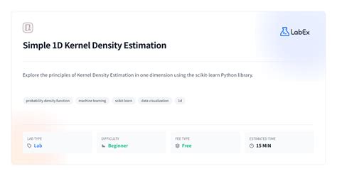 kernel density estimation in 1d labex