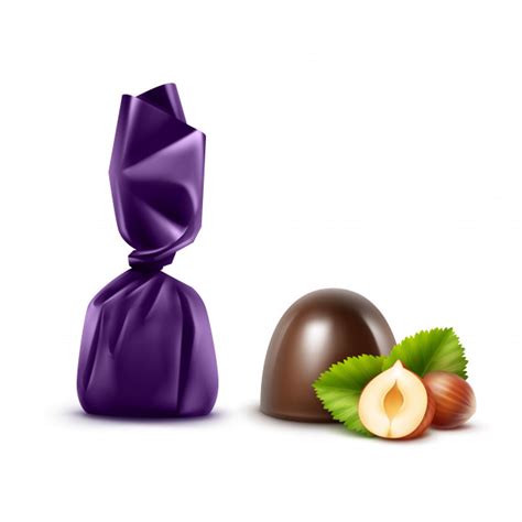 Ensemble De Bonbons Au Chocolat Amer Noir Fonc R Aliste Avec Des