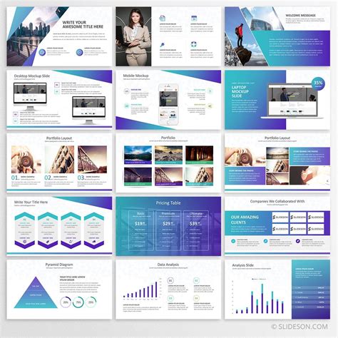 Gradient Powerpoint Template Gradient Presentation Template Slideson