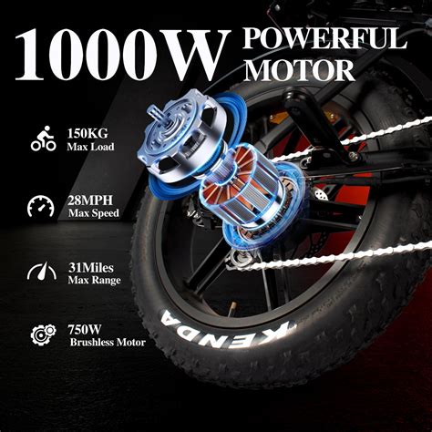 Tamobyke V20 Electric Bike 1000w Motor 20 Fat Tire 48v 15ah Batter