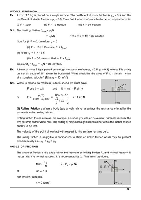 Class Laws Of Motion Notes For IIT JEE NEET