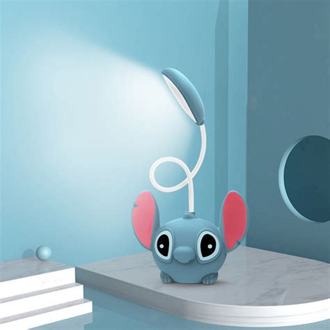 Disney Lilo And Stitch Led Desk Lamp With Pencil Sharpener Foldable Light
