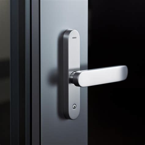 Premium Ai Image A Stainless Steel Door Handle