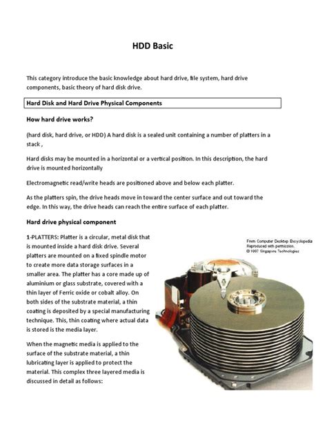 Hard Disk Basic Pdf Hard Disk Drive File System