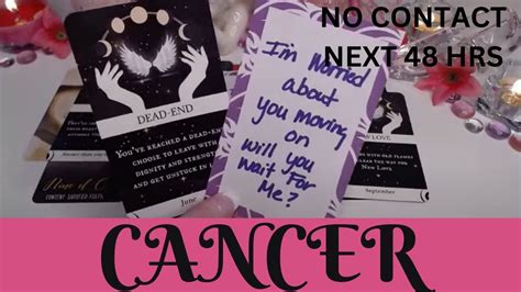 Cancer ♋ ️‍🔥no Contact Next 48 Hrs ️‍🔥they Dont Want This To Be Over
