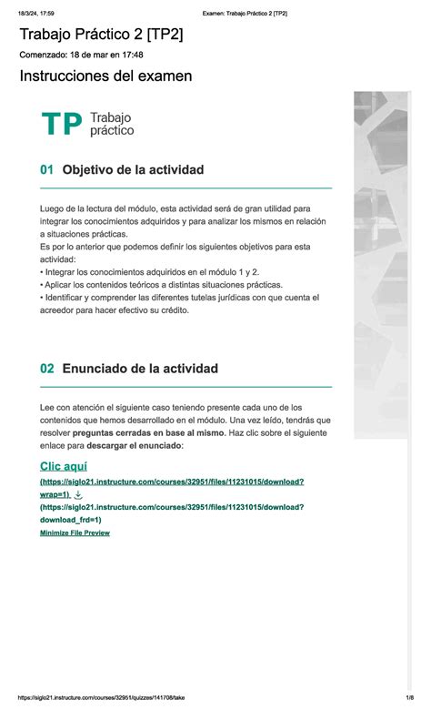 Obligaciones Derecho Privado Ii Tp2 18 3 2024 100 Studocu