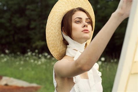 Premium Photo Portrait Of Woman Wearing Hat