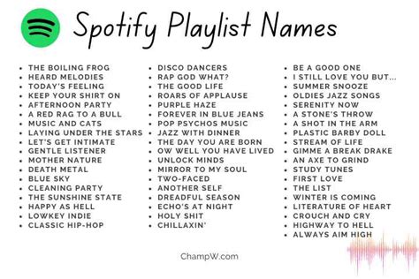 Spotify Playlist Name Ideas For Old Songs Marilu Cavanaugh