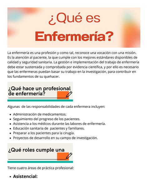 SOLUTION La Enfermer A Es Una Profesi N Y Como Tal Reconoce Una Vocaci