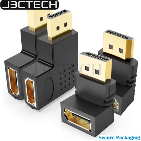 Displayport V2 0 Adapter Converter 90 Degree Right Left Up Down 270