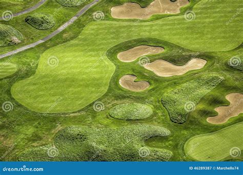 Aerial View Of Golf Course Stock Image Image Of Protective 46289387