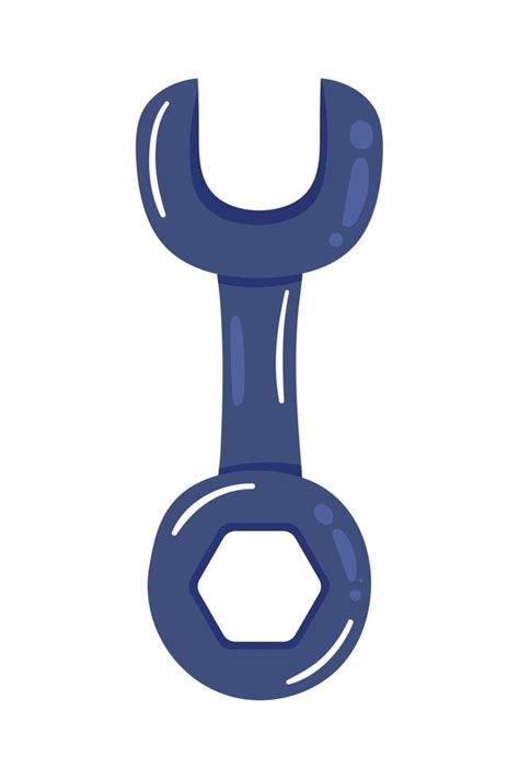 Blue Wrench Key Tool 11454316 Vector Art At Vecteezy