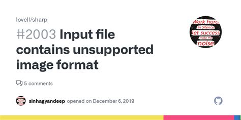 Input File Contains Unsupported Image Format · Issue 2003 · Lovellsharp · Github