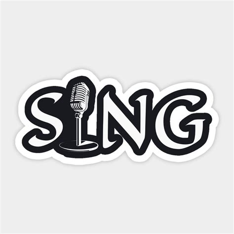 Sing Vintage Microphone Singing Music Sticker In 2024 Music Stickers