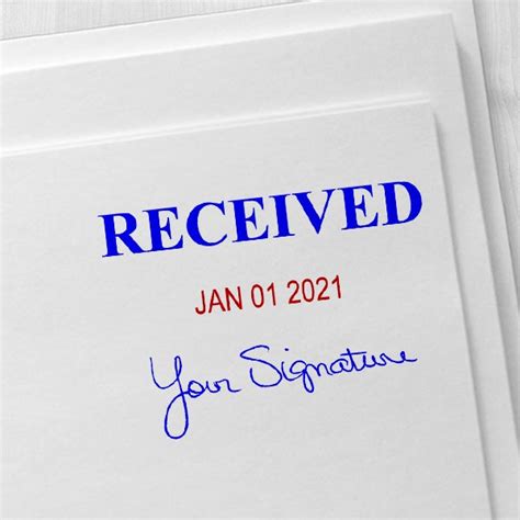 Received With Your Signature Date Stamp Hc Brands